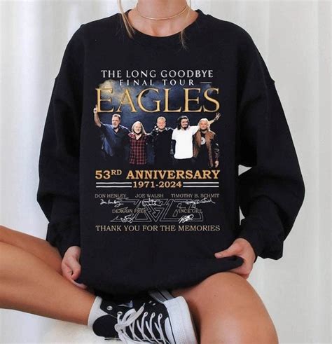 The Eagles Signatures Shirt Eagles Long Goodbye Tour Shirt Sold By Wicket Systri