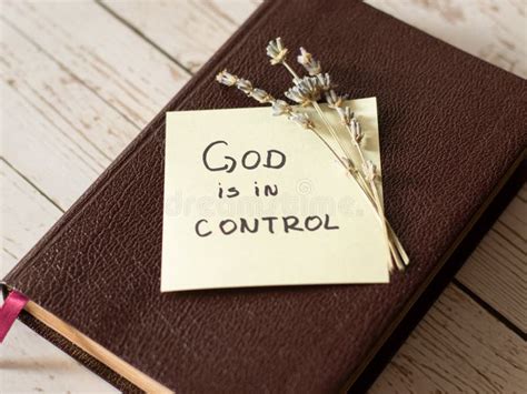 God Is In Control Trust God And Jesus Christ Stock Image Image Of