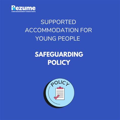 Supported Accommodation Safeguarding Policy Rezume Care Management