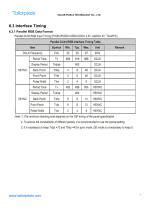 Product Specification Model TTX050HHS 01 5 0TFT Display Module 800