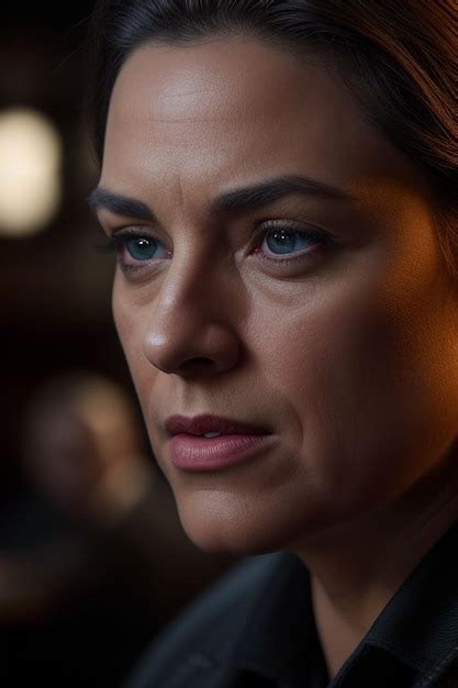 Premium Photo A Closeup Of A Characters Face With Dramatic Lighting