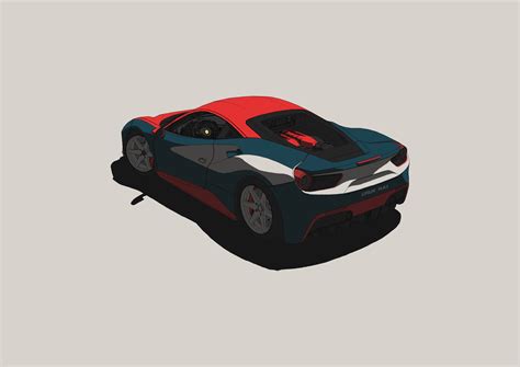 Subclass S Car Colorful Concept Art Custom Made Simple Background