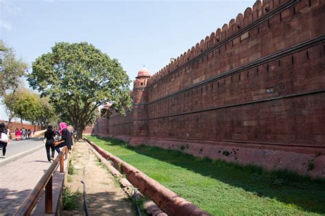 인도 뉴델리의 고대 도시 델리의 세계 문화 유산의 레드 포트 또는 랄 킬라 Mughal Empire에 대한 스톡 사진 및 기타