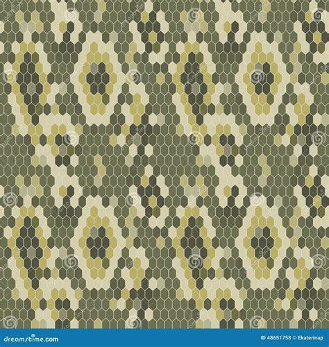 Snake Skin Texture Seamless Pattern Python Stock Vector Illustration Of Nature Leather