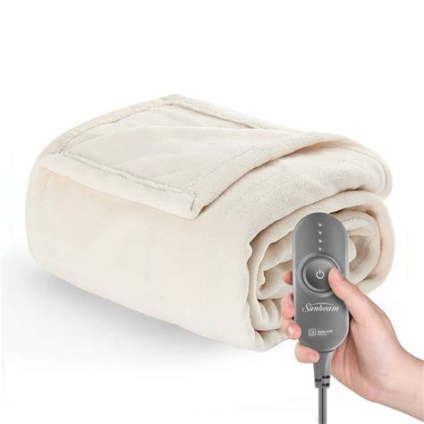 Sunbeam Microplush Sea Salt Polyester Electric Blanket