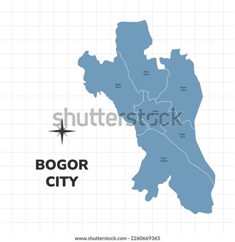 Bogor City Map Illustration Map Cities Stock Vector Royalty Free