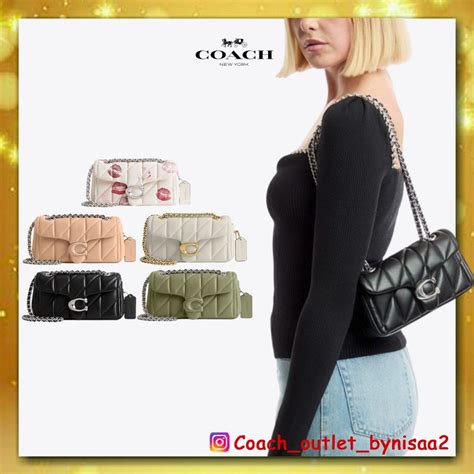 Coach Tabby 20 Crossbody Bagg With Quilting G Shopee Thailand