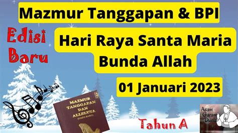 Mazmur Tanggapan Jan Hari Raya Santa Maria Bunda Allah
