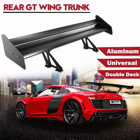 Universal Light Weight Gt Rear Trunk Double Deck Racing Spoiler
