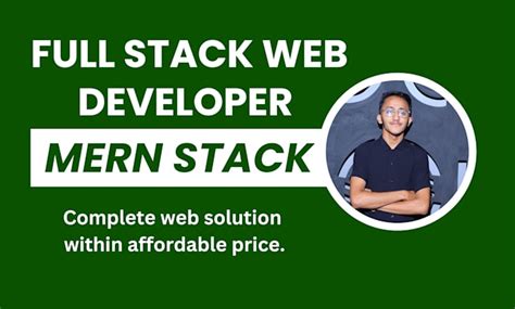 Be Your Full Stack Or Mern Stack Developer Reactjs Developer Nextjs