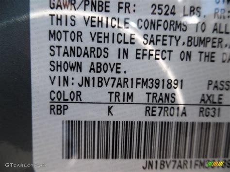 2015 Infiniti Q50 S 37 Awd Color Code Photos