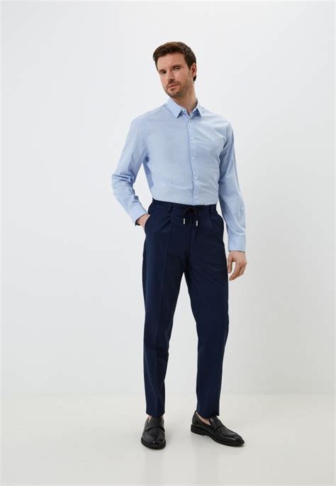 Рубашка Marks & Spencer, цвет: голубой, RTLABF025601 — купить в ...