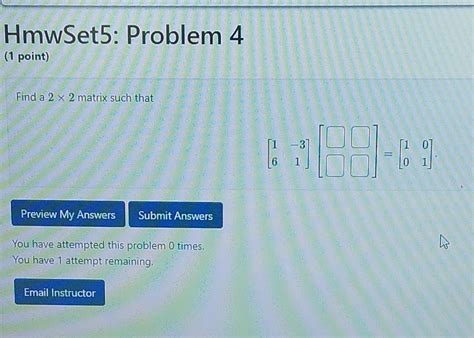 solved hmwset5 problem 4 1 point find a 2×2 matrix such