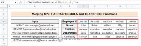 How To Use SPLIT Function In Google Sheets Ideal Examples