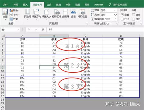 如何在excel中使用分页预览和打印 知乎