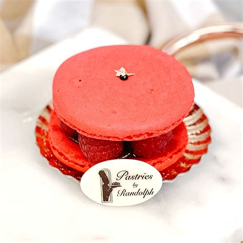 Raspberry Macaron Pastries By Randolph