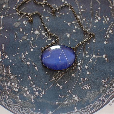 Aquarius Zodiac Necklace Aquarius Constellation Necklace