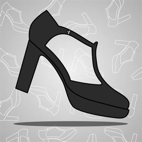 Vector Dibujado A Mano Zapatos Ilustración De Dibujos Animados Vector