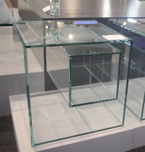 Prisma 3 Brazilian Contemporary Glass Corner Table By Lattoog For Sale