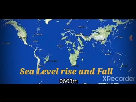 Sea Level Rise And Fall Simulation World YouTube