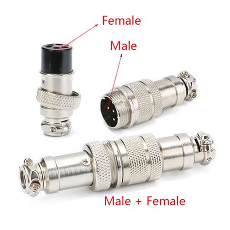 6 Pin Aviation Connector Aviation Plug And Socket Zinc Alloy Ac 500v