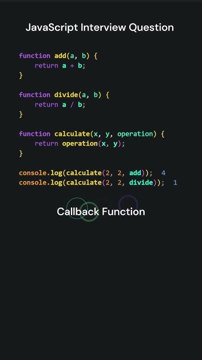 Javascript Interview Question Callback Functions Higher Order