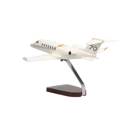 Learjet 70 Large Mahogany Model