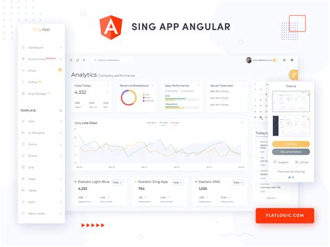 Sing App Angular By Flatlogic On Dribbble
