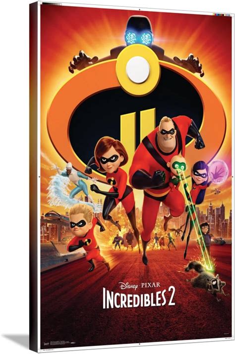 Trends International Disney Pixar The Incredibles 2 One Sheet Canvas