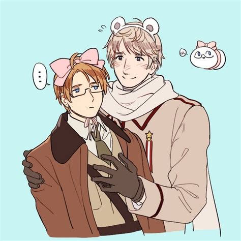 America Russia And Mochimerica Axis Powers Hetalia Drawn By Tost