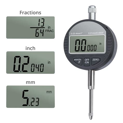 Neoteck Dti Digital Dial Indicator With Fractions Grandado