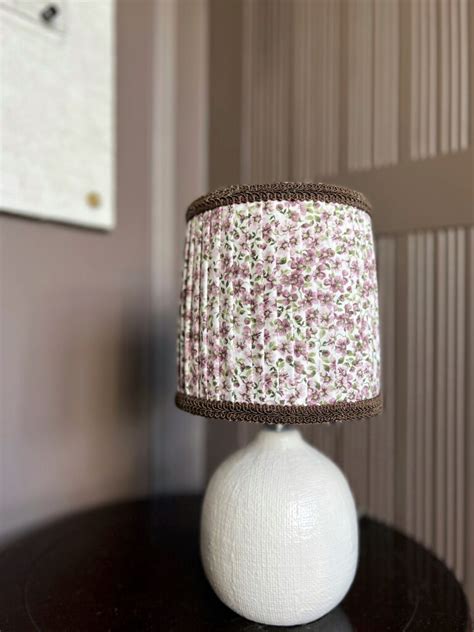 Easy No Sew Pleated Diy Fabric Lampshade Makeover Our Aesthetic Abode