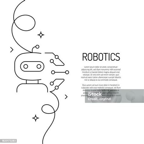 ロボットアイコンの連続線画手描きのシンボル ベクトル イラスト Cam設計のベクターアート素材や画像を多数ご用意 Cam設計