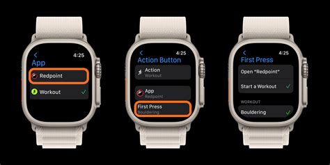Кнопка Apple Watch Ultra Action со сторонними приложениями