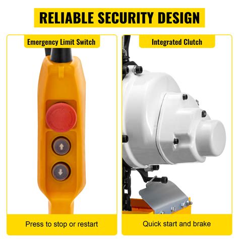 Vevor Electric Chain Hoist 2200lbs Capacity Single Phase Crane Hoist