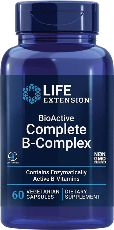 Life Extension Bio Active Complete B Complex 60 Capsules Arogga