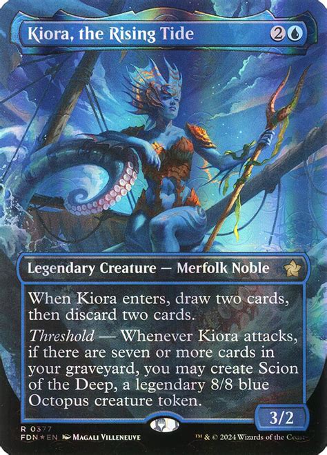 Kiora The Rising Tide · Foundations Fdn 377 · Scryfall Magic The