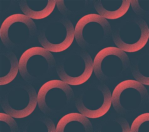 Premium Vector Circles Vector Harmony Seamless Pattern Trendy Red Classy Abstract Background