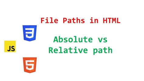 file paths in html absolute vs relative path html file paths youtube