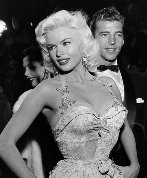 Blonde Bombshell Jayne Mansfield At The Premiere Of Giant In 1956