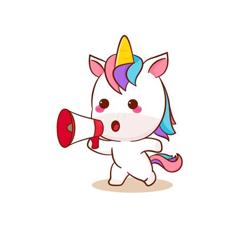 Licorne Pegasus Magique Mignonne Tenant Un Vecteur De Dessin Animé De