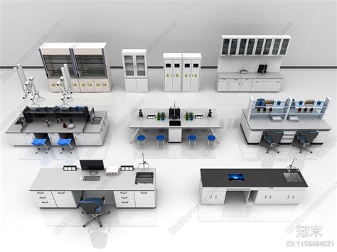 现代实验桌3d模型下载【id 1156484021】 知末3d模型网