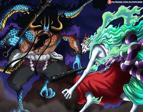 One Piece 1019 Yamato Vs Kaido By Elpipe3000 On Deviantart