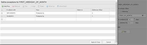 Calendar Event For First Weekday Of The Month Automic Workload Automation