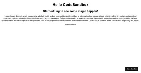 React Simple Ellipsis Examples CodeSandbox