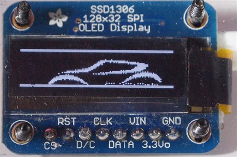 Adafruit Monochrome 12832 OLED Graphic Display PlastiBots