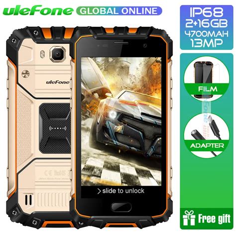 Aliexpress Buy Ulefone IP Waterproof Armor S Smartphone Android GB GB MT T