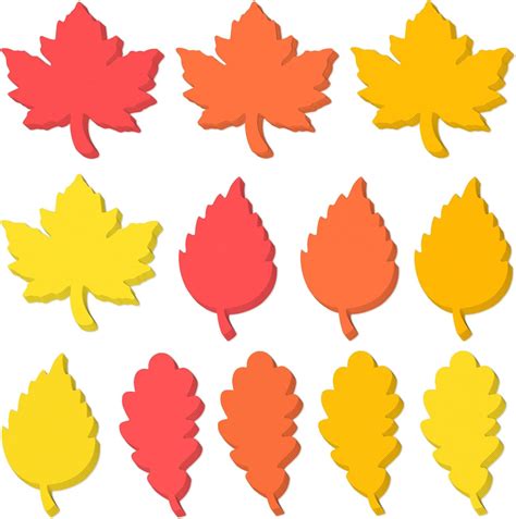 Mixteach 360 Pcs Fall Leaf Paper Cutouts Assorted Orange