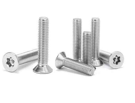 Ansiedio Torx Countersunk Screws Bolts With Column Stainless Steel Flat