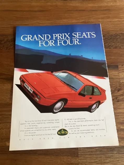 Original 1986 Excel Se Magazine Advert Frame Ready Modern Classic Retro Original 1986 Excel Se Magazine Advert Frame Ready Modern Classic Retro